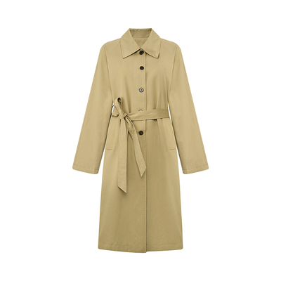 PetitBari橄榄绿气质通勤风外套