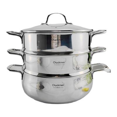 卓德铭18/10不锈钢蒸锅火锅边炉