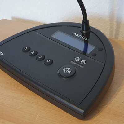 BIAMP VOCIA DS-4 Desktop-Netzwerk-Paging-Station NEU