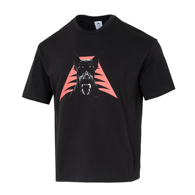 阿迪达斯男装宽松圆领短袖T恤