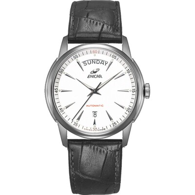 Enicar英纳格红牌男士机械腕表