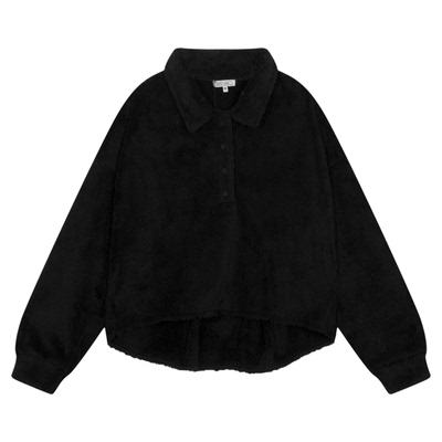 niko and ...卫衣女2025冬季新款毛绒亨利领舒适保暖上衣596076