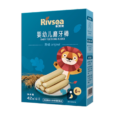 RIVSEA禾泱泱6个月磨牙棒易抓握