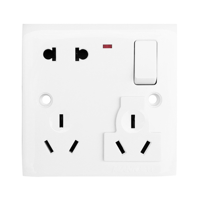 曼科86型八孔多功能开关插座