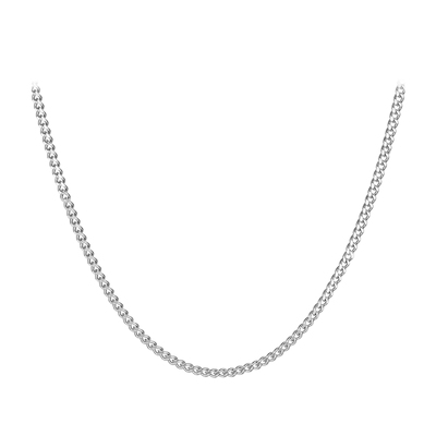 周六福S925银项链子女锁骨蛇骨链素链简约节日礼物送女友