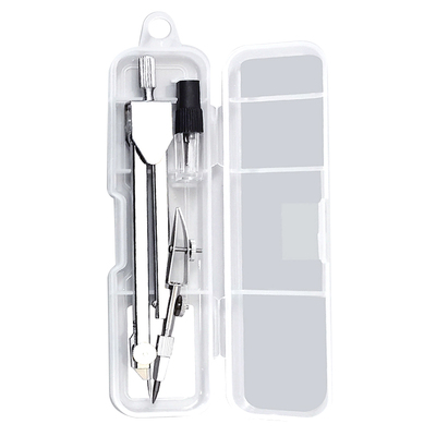 绘图工具金属圆规小学生分规套尺专用工程制图包考试标准初中生尺子机械套装专业六年级作图画可夹铅笔芯