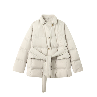 秋冬95鹅绒翻领羽绒服外套