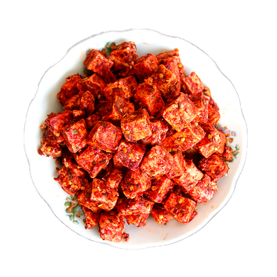 湖北孝感大悟三里随州广水黄冈红安特产臭豆腐筒豆腐乳现做现卖