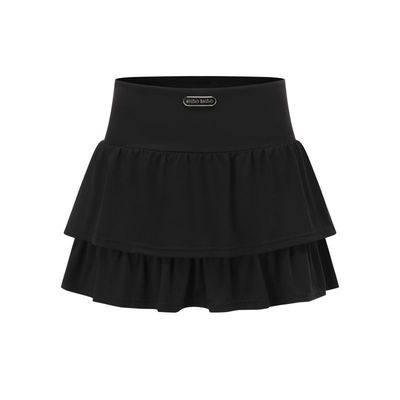 SHROENRO黑色瑜伽蛋糕裙