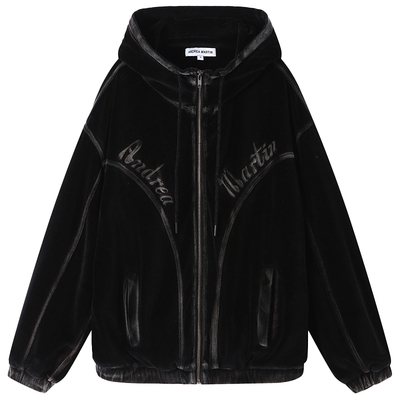 【黄霄云鞠婧祎同款】ANDREAMARTIN秋冬新款复古外套裤子休闲套装