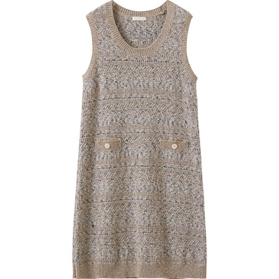 播商场同款无袖宽松针织连衣裙女秋季新款内搭长裙BDS3LD3712