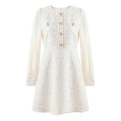 秋水伊人小香风优雅纽扣