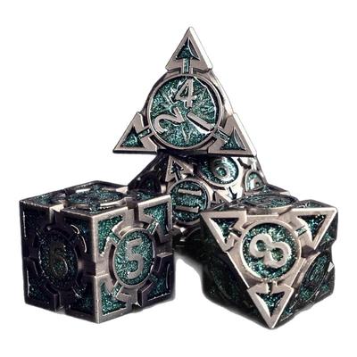 DIY金属尖角镂空DND多面体骰子