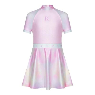 BE范德安防晒女童裙式连体泳衣