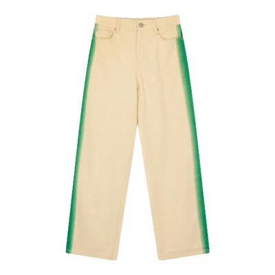 SHORT SENTENCE春夏女士时尚撞色渐变直筒牛仔裤银泰 301604