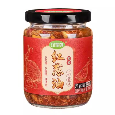 珍星鲜红葱油潮汕特产香葱油调料