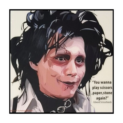 剪刀手爱德华Edward挂画