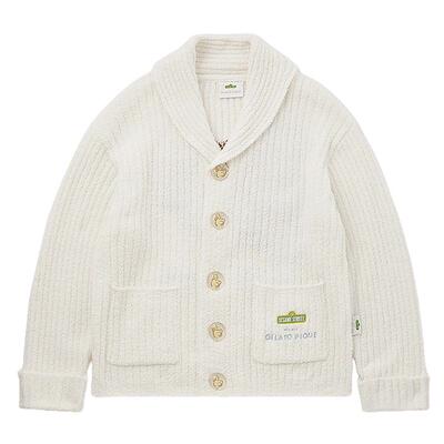 gelatopique芝麻街翻翻领开衫