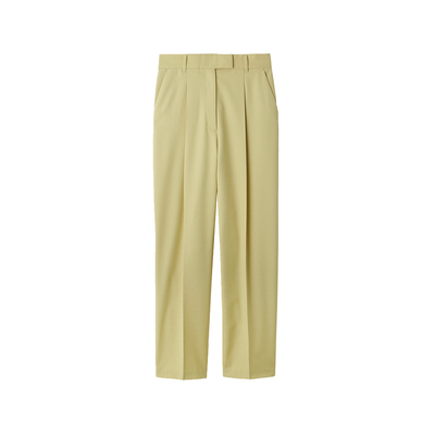 MilaOwen高腰中线压褶休闲裤