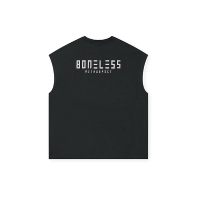 BONELESS基础logo坎肩背心