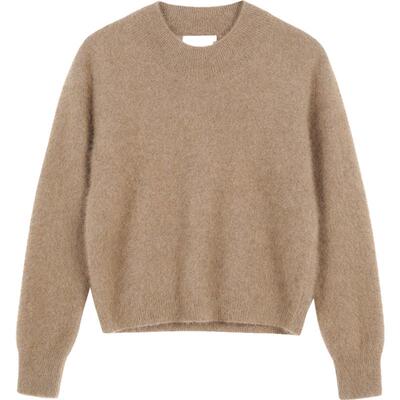 kleeklee舒适原色貉绒套头毛衣