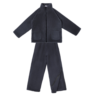 【男高领护理服】加绒加厚珊瑚绒