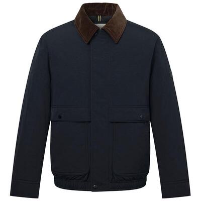 【巴恩风】Hazzys哈吉斯灯芯绒领棉服男秋季通勤宽松保暖翻领外套