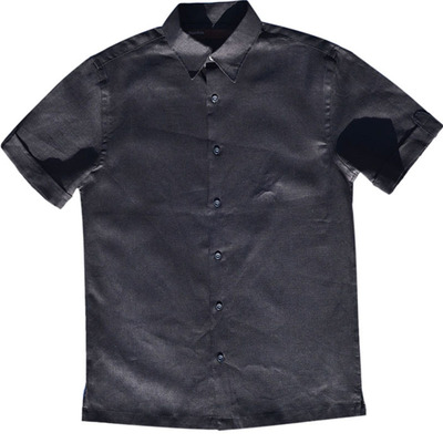 亚麻男短袖衬衫PEREEYELLIS百搭