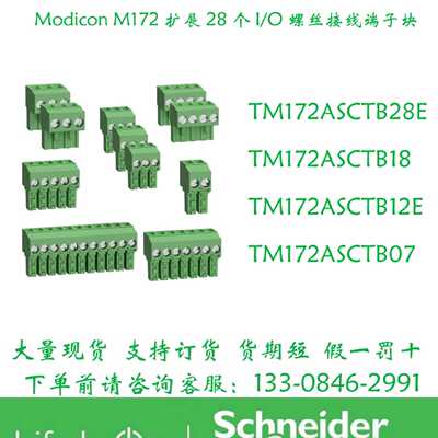 议价施耐德螺丝接线端子块TM172ASCTB28E B18 12E 全新原装