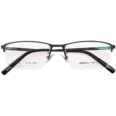 ifiti意形钛眼镜架男士半框商务