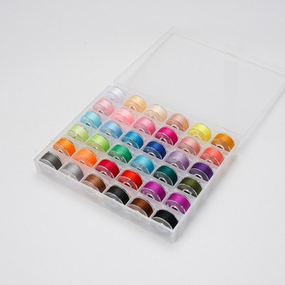 家用402缝纫线新品家庭常用套装36芯梭线+36400码轴色带手缝线