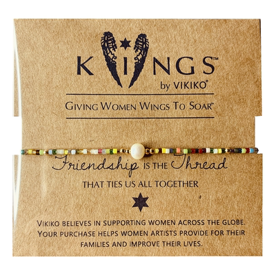 VIKIKO天然珍珠极细小手链茉莉色