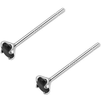 纯银钻石耳钉999养耳洞