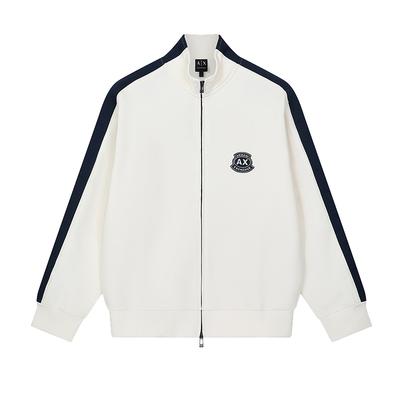 阿玛尼男士时尚学院风开衫卫衣