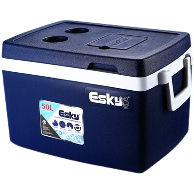 esky保温箱冷藏箱车载保温户外便携冰袋冰桶商用摆摊保鲜箱50L