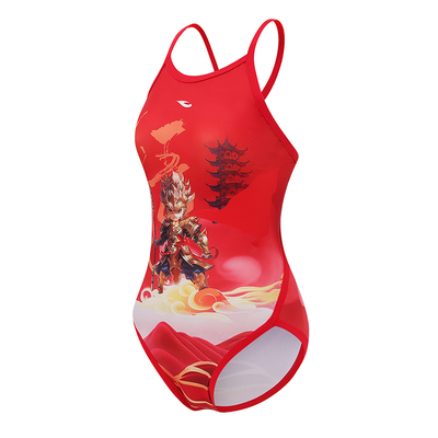 浩沙女生神话悟空连体专业泳衣