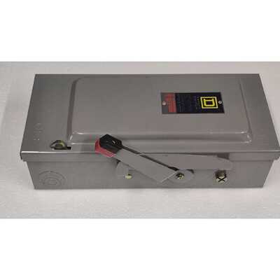 Square D Safety Switch H361 30AMP. 3PH. 600 V.A.C. Type Encl