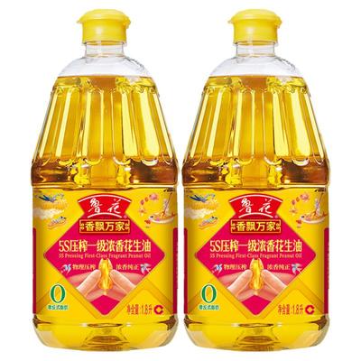 鲁花香飘万家花生油1.8L*2