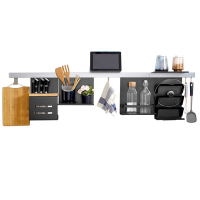 太空铝调味料黑色厨房挂件