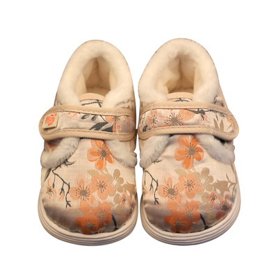 布蕊中国风儿童手工棉鞋汉服鞋