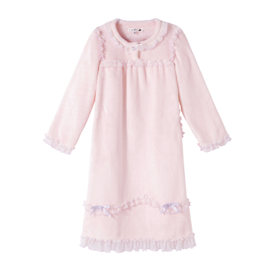 rosetree秋冬珊瑚绒公主女孩睡裙