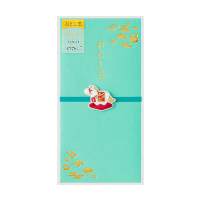 日本MIDORI马年立体迷你礼金袋创意刺绣新年利节日红包