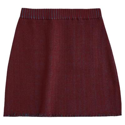 SLY废土风破损设计针织半身裙