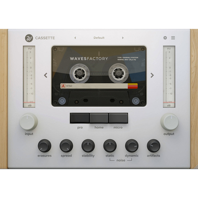 WavesFactory Cassette复古盒式磁带模拟效果器音效插件Win/Mac