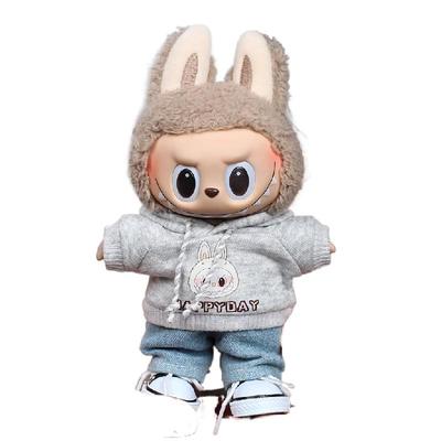 适用LABUBU拉布布娃衣连帽卫衣