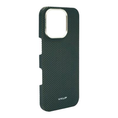 WKUP蓝金雅韵凯夫拉适用于IPhone16promaxNFC磁吸超薄手机壳