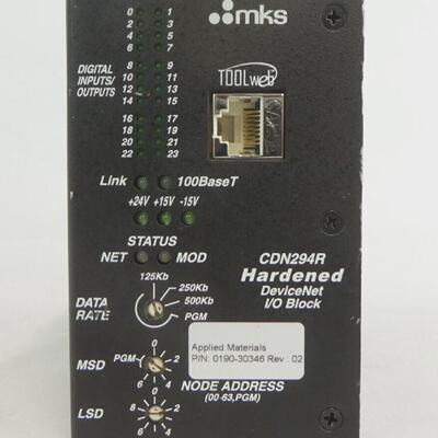 MKS Instruments AS01294 DeviceNet I/O 块 CDN294R AMAT 工作剩