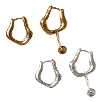 Soierie  norme tag pierce吊牌耳钉圆形新款饰品小众设计礼物