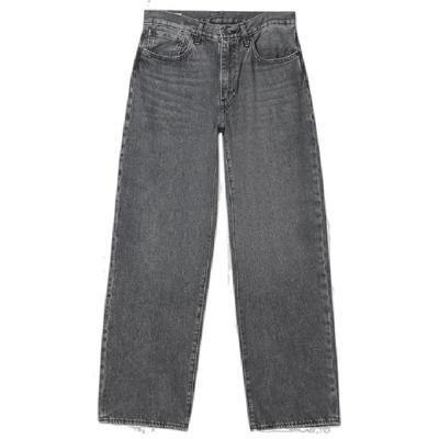 商场同款男士578阔腿直筒牛仔裤