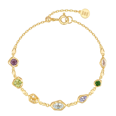 薾曼可可河畔天然彩宝轻奢手链女